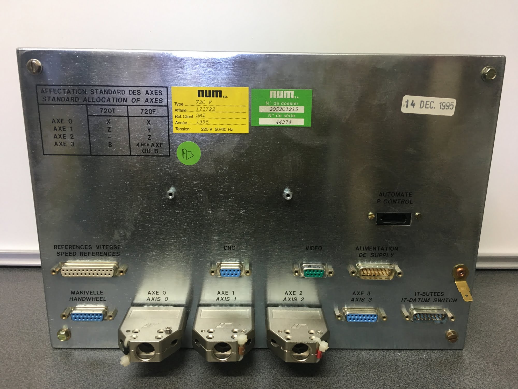 Clavier - Commande numérique CNC NUM 720F - Boutique WinPreset